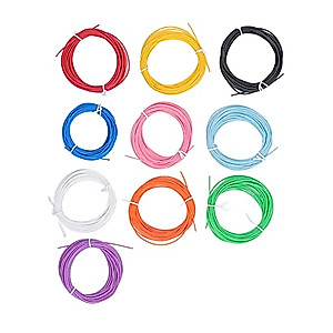PCL Filament Refill for 3D Pen, 1.75mm 16.4 Feet PCL Consumables for 3D Pen Easy and Bright Use 10 Colors for Replacement