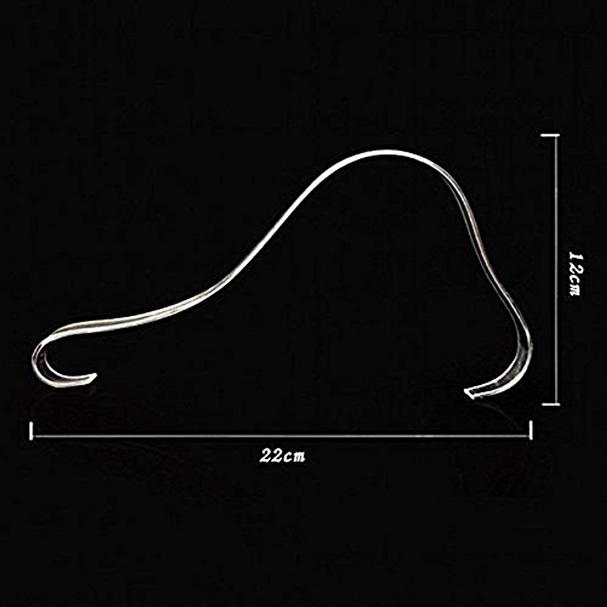 mollensiuer 20Pcs Clear Sandal Shoe Display Stand Shoe Supports Shaper Forms Inserts for Shoe Store Retail Shop or Home Display Storage Use