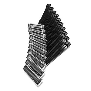 100 Box of Bullet Blades Black Razor Blades Disposable Stainless Steel Hospitality Quality Shavers High End Twin Blade Razors for Men and Women