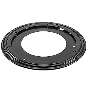 SEHOI 5 Pack 12 Inch Black Lazy Susan Hardware, 360°Rotating Swivel Plate with 330 lbs Load Capacity, Ball Bearings Turntable Lazy Susan Base for Rotating Table, Display Plate, Serving Tray