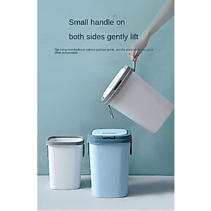 NA Push-Type Household Trash can Living Room Bathroom Kitchen Bedroom Office 8L 13L