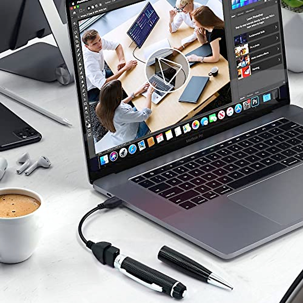 Professional Hd 1080p indoor spy Camera Pen Portable Camera 32g Extra Long Standby Classroom Learning Office Meeting (Extra high Speed 32g Memory Card)