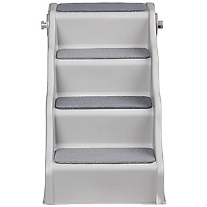 Amazon Basics Foldable Steps for Dogs and Cats, Grey