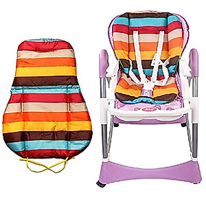 Waterproof Rainbow Baby Kids Car Seat Cotton Liner Padding Breathable Water Resistant Stroller Pushchairs Seat Cushion Pad Protector,Universal Fit (Purple)