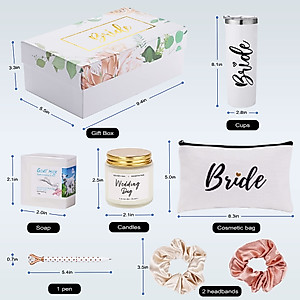 DHQH Bride To Be Gifts Box,Bridal Shower Engagement Gifts for Her,20 oz Stainless Steel Tumblers Cup Bachelorette Gifts Wedding Gifts for Bride,Bachelor Party Gifts.