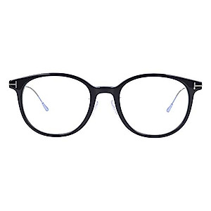 Tom Ford - FT5644-D-B Shiny Black Round Men Eyeglasses - 52mm
