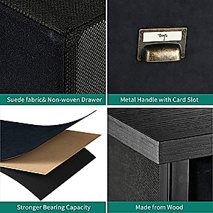 YITAHOME 8-Drawer Storage Tower, Fabric Dresser - Organizer Unit for Bedroom, Living Room, Hallway, Closets & Nursery - Sturdy Steel Frame, Wooden Top & Easy Pull Suede Bins