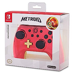 Wired Controller for Nintendo Switch - Chrome Metroid