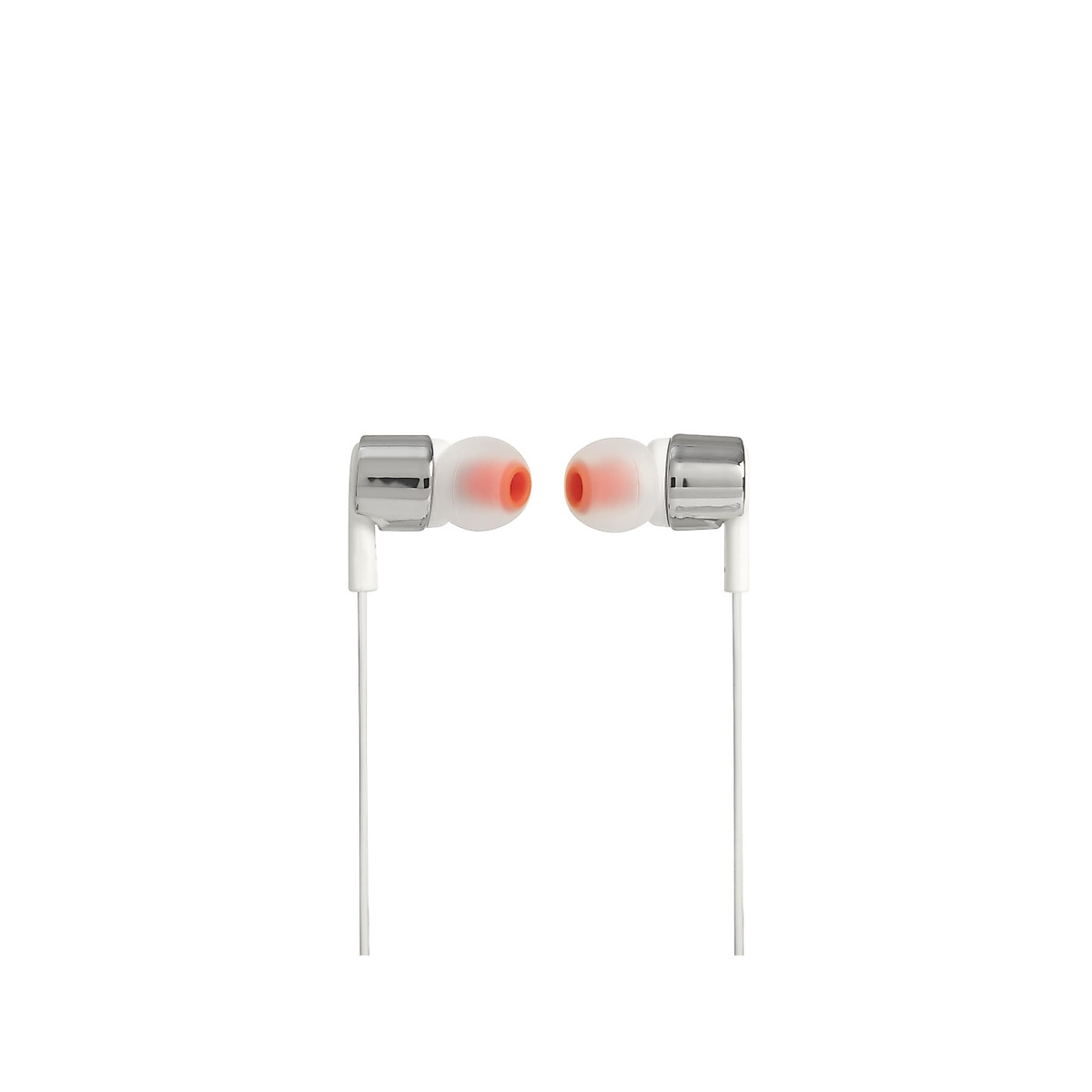 JBL T210 Pure Bass in-Ear Headphones with Microphone - White