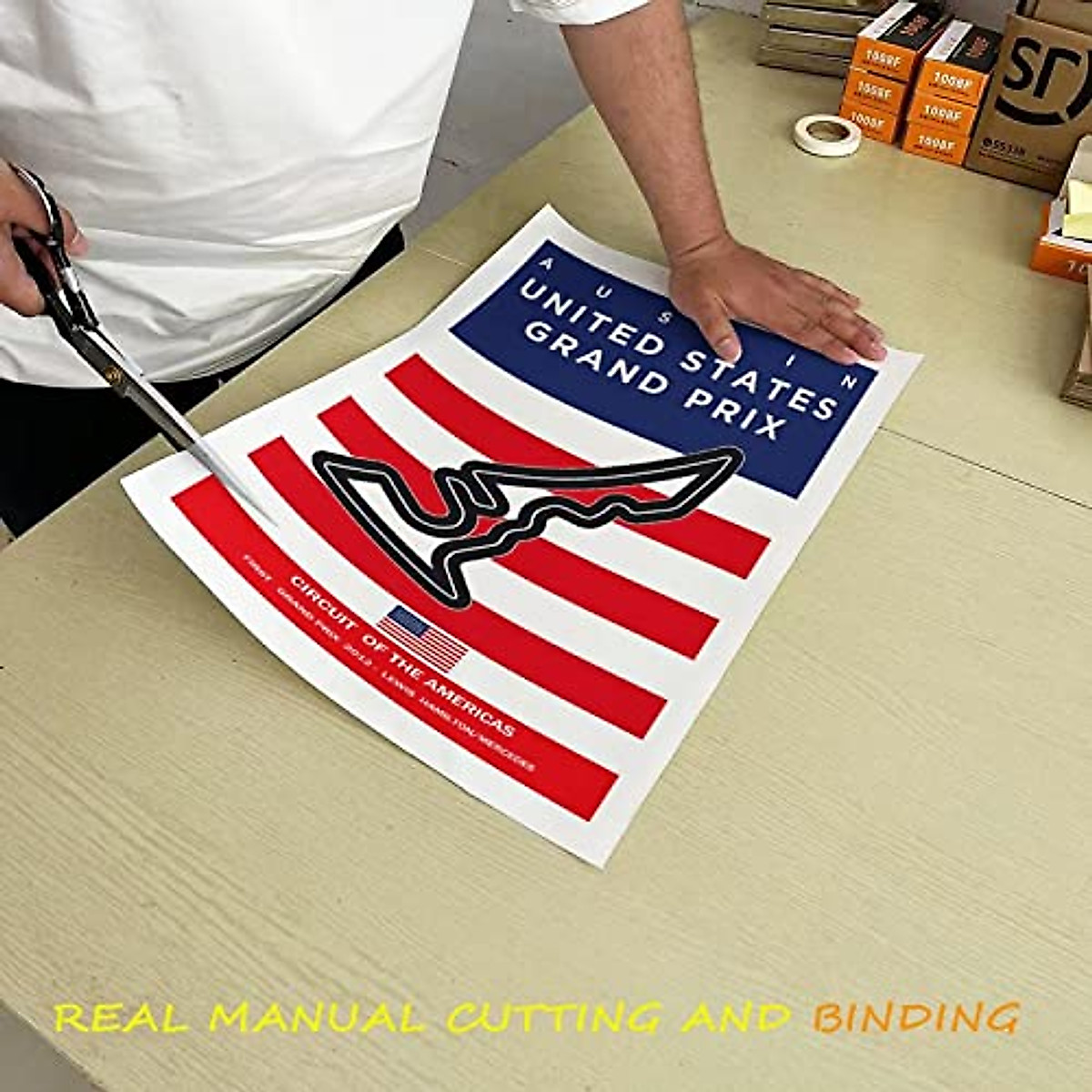 JOEDSE F1 Racetrack Poster F1 Austin Race Track Canvas Wall Art for Bedroom Living Room Home Decor Pattern Office Artwork,Unframe:12x18inchs(30x45cm)