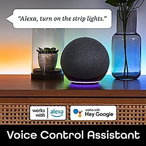Geeni Prisma Symphony Smart LED Strip Lights, RGBIC Neon Color Changing WiFi Lights with App Remote Control and Music Sync, Compatible with Alexa and Google Home, 16.4 ft