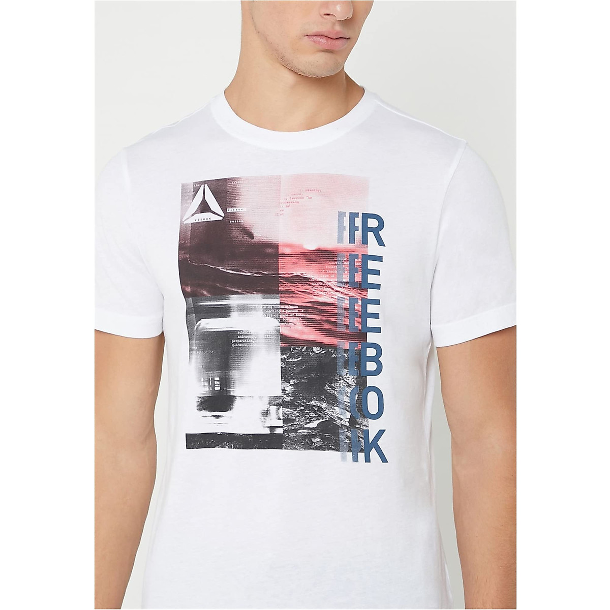 Reebok Photo Print Tee, White, Small