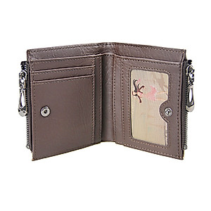 Women Girl Cute PU Leather Fold Mini Wallet Purse Card Case Holder (Panda)