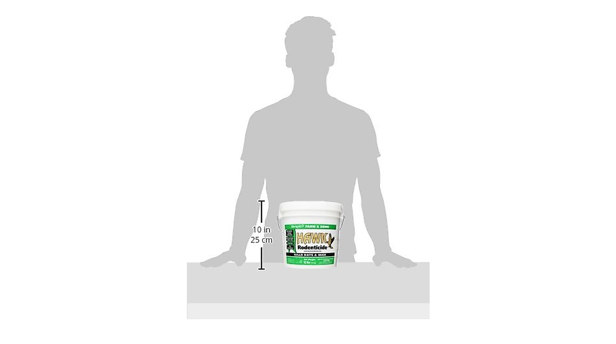 Effective Hawk Rodenticide Pelleted Bait - 12 lb