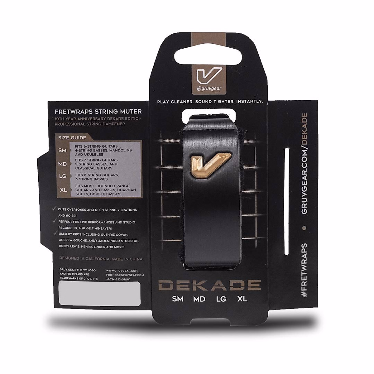 Gruv Gear Bass Guitar Frets (FW1-DKD-SM), Small