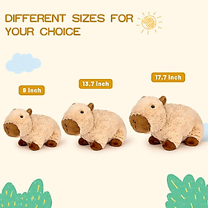 Adorlynetty Plushies Capybara Stuffed Animal Cute Capybara Plush Soft Capybara Plushie Pillows Collection for Kids(9Inch)