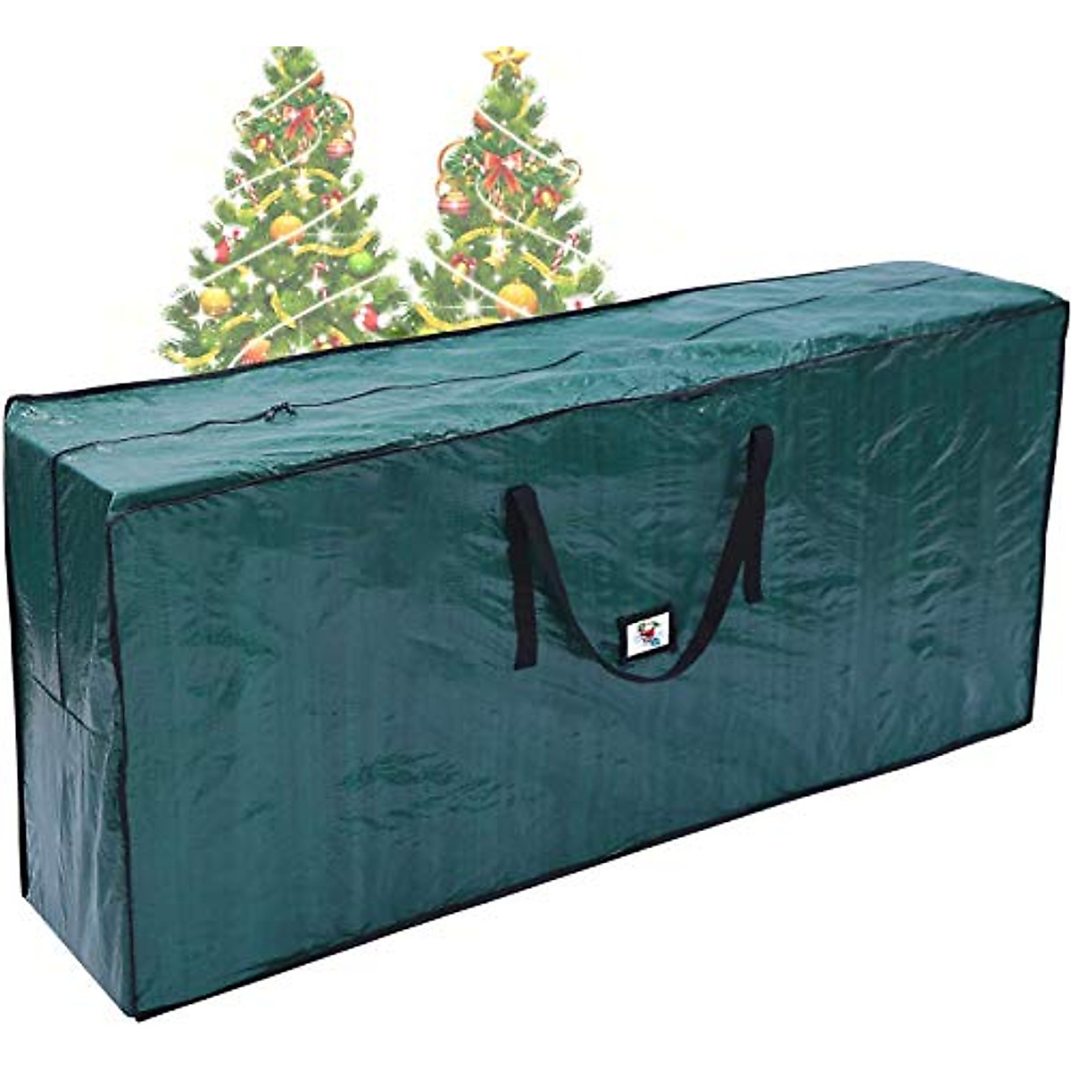 Christmas Tree Storage Bag, Ohuhu Extra Large Christmas Tree Storage Multipurpose Storage Bag with Reinforced Handles Zipper Tear Proof Material for 6-9ft Artifical Tree (65'' x 15'' x 30'', green)
