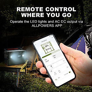 ALLPOWERS S1500 Portable Power Station 1500W (Peak 3000W), 1092Wh Solar Generator with 4 AC Outlets, PD 100W USB-C, 0-100% In 3 Hrs, Emergency Power Supply for Home Outdoor Camping RV CPAP