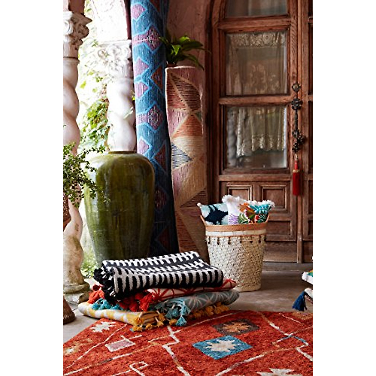 Justina Blakeney x Loloi Kahelo Collection KH-02 Black / Grey 7'-9" x 9'-9" Area Rug