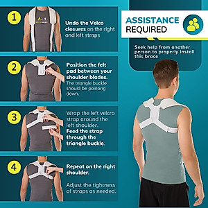 Pediatric Clavicle Fracture Figure-8 Brace for Broken Collarbone in Small Children (XS)