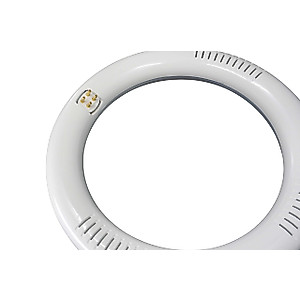 NYLL - 16 Inch/ 16" Plug & Play T9 Circline LED Lamp - Cool White (4100K) Circular Bulb Directly Relamp 40 Watt Fluorescent Bulb FC16T9/CW, FCL40 (without rewiring or modification) - Ballast Required!