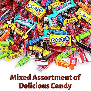 Assorted Bulk Candy, Individually Wrapped - Bulk Candy 5 LB Box Variety Pack with Tootsie Rolls, Tootsie Pops, Assorted Laffy Taffy's, Dots, Twizzlers, Assorted Jolly Rancher & Snacks More!
