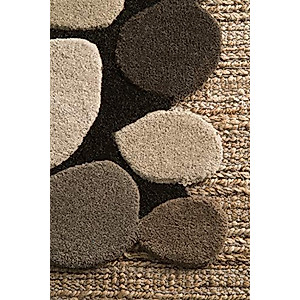 nuLOOM Pebbles Hand Tufted Wool Runner Rug, 2' 6" x 10', Natural