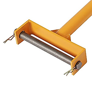 8T Dolly Skate Machinery Roller Mover 17600Lbs Heavy Duty Cargo Trolley Casters Machinery Mover 6 Wheels Industrial Machinery Mover Storage Yellow Dolly with Handle for Garage Shop