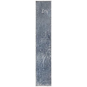 Ajax Scientific-EL160-0008 Zinc Electrode Strip, 100mm Length x 19mm Width