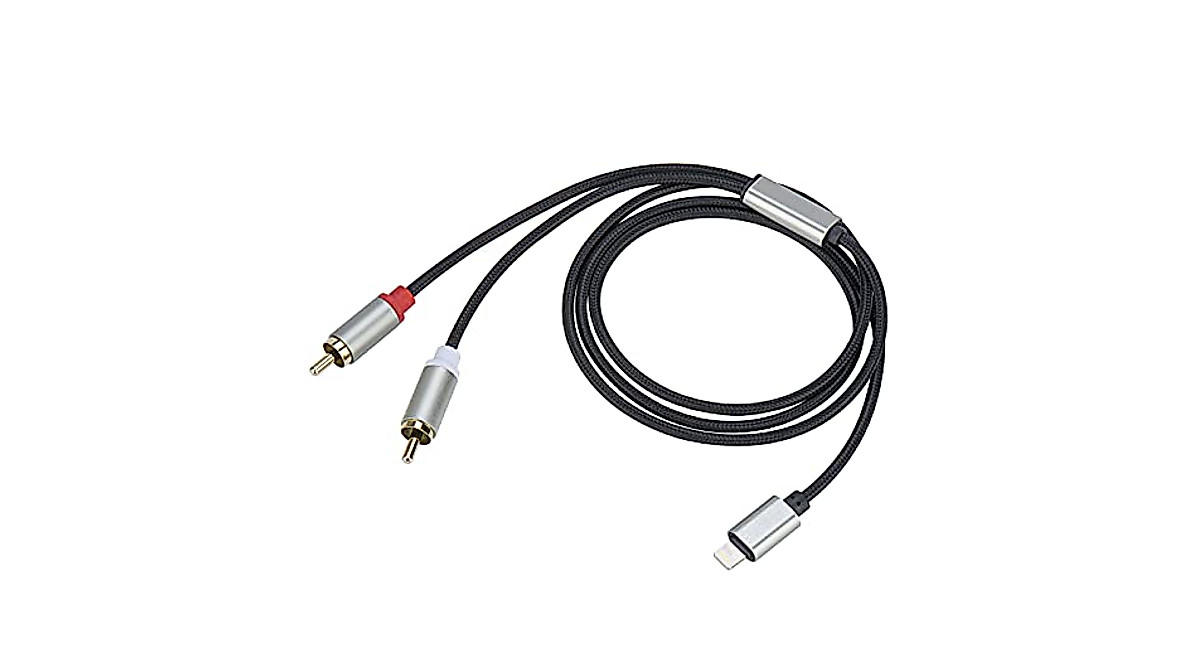 Lightning to RCA Audio Adapter for Phone and More | Hi-Fi Sound