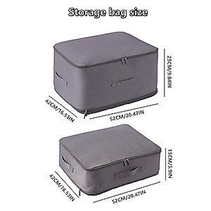 Ultra Space Saving Self Compression Organizer, Compression Storage Bags for Clothes, Quilt Compression Bags for Storage, Storage bags with Zipper, Duvet Storage Bag Large Capacity Organizer Bag