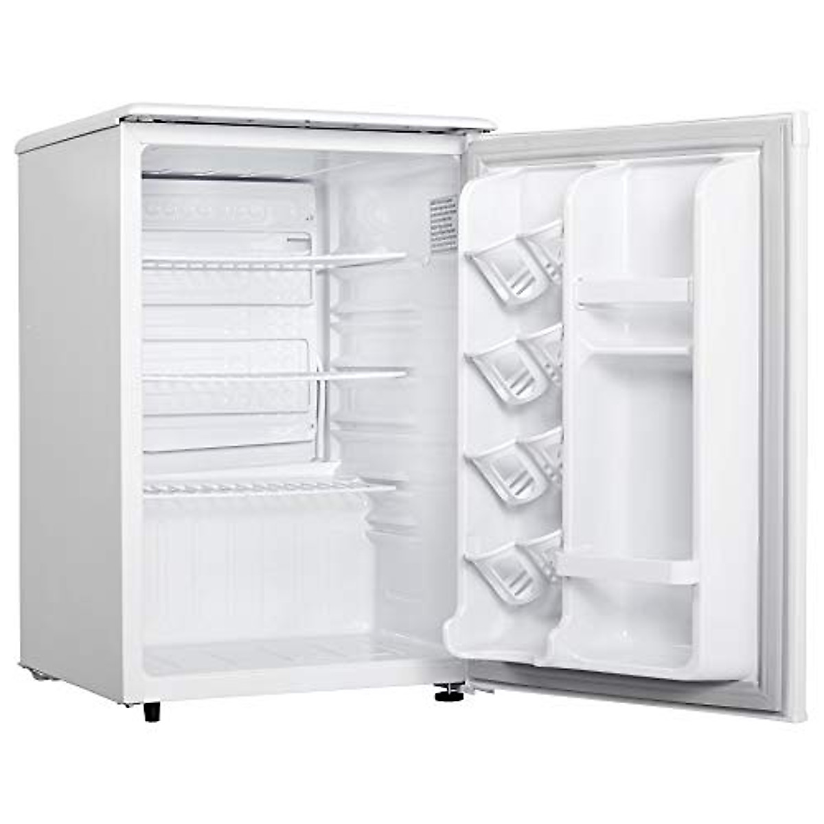 Danby Designer DAR026A1WDD-6 2.6 Cu.Ft. Mini Fridge, Compact Refrigerator for Bedroom, Office, bar, countertop, E-Star Rated in White
