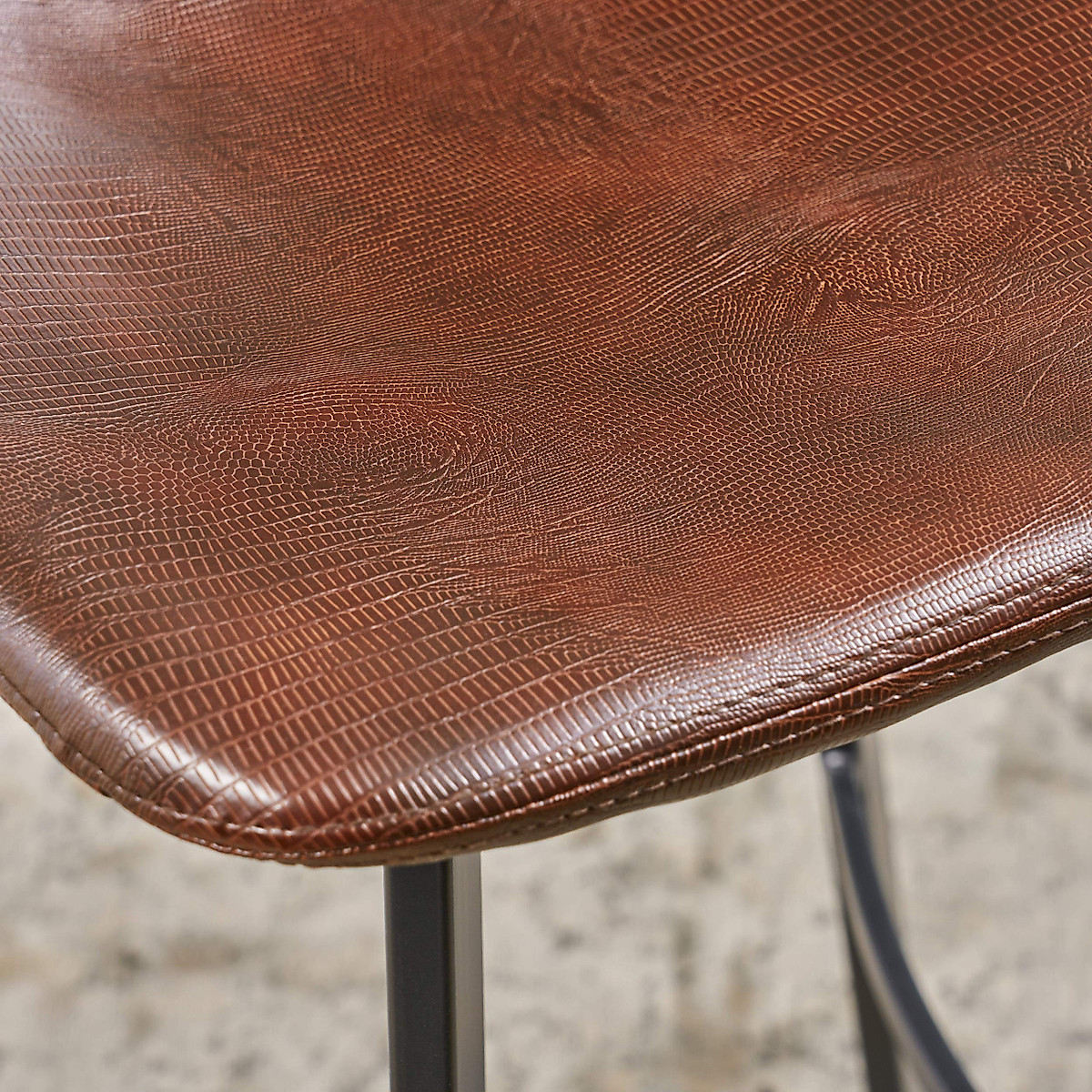 Christopher Knight Home Dax Barstools, 2-Pcs Set, Snake Skin Brown