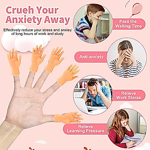 30 Pcs Tiny Finger Hands Mini Rubber Finger Puppets, Miniature Small Hands Ealistic Cute Little Hand Finger for Gifts Puppet Show Prank Gag Performance Party Favors