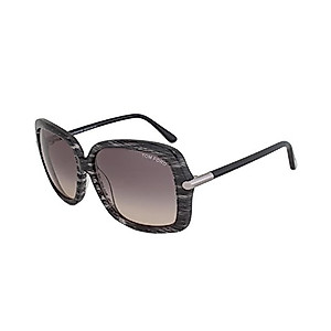 Tom Ford Square FT0323 Paloma Sunglasses TF323 (Gray Gradient, 05B Black/Gray)