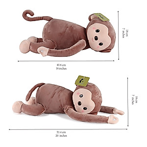 Koltose by Mash Monkey Stuffed Animal, 16 inch Stuffed Monkey for Kids Stuffed Animals, Plush Monkey Toy for Toddlers, Stuffed Monkey Doll Plush Toy for Kids, Toy Monkey Plushie