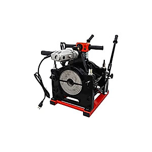 INTBUYING Pipe Fusion Welder Pipe Welding Machine PP PE PB PVDF Butt Fushion Welding Machine Tube Butt Fusion Equipment Double Clamps Hand-push Type 110V 2.48-7.87”(63-200MM)