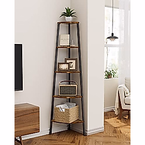 Pipishell Bookshelf, 6-Tier Bookcase with Storage Drawer, Tall Bookshelf Storage Rack with Metal Frame & Wood Grain Finish, Industrial Bookshelf for Living Room, Bedroom, and Home Office, PIBS02WN