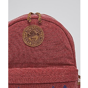 Superdry Womens Cali Embroidered Montana Rucksack, Grab Handle, Zip Fastening Orange Size One Size