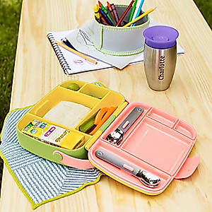 Munchkin® Lunch™ Bento Box for Kids, Includes Utensils, Yellow