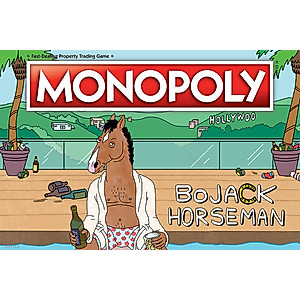 Monopoly BoJack Horseman Board Game | Recruit Your Favorite BoJack Horseman Characters in This Version of Monopoly | Based on The BoJack Horseman Netflix Show | Custom Tokens, Money and Game Board