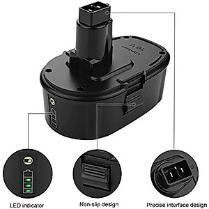 Bakipante Replacement 6.5Ah Lithium Dewalt 18V Battery for Dewalt 18 Volt XRP Battery DC9096 DC9098 DC9099 DE9039 DE9095 DE9096 DE9098 DW9095 DW9096 DW9098 DE9503 DC9182 Dewalt Batteries