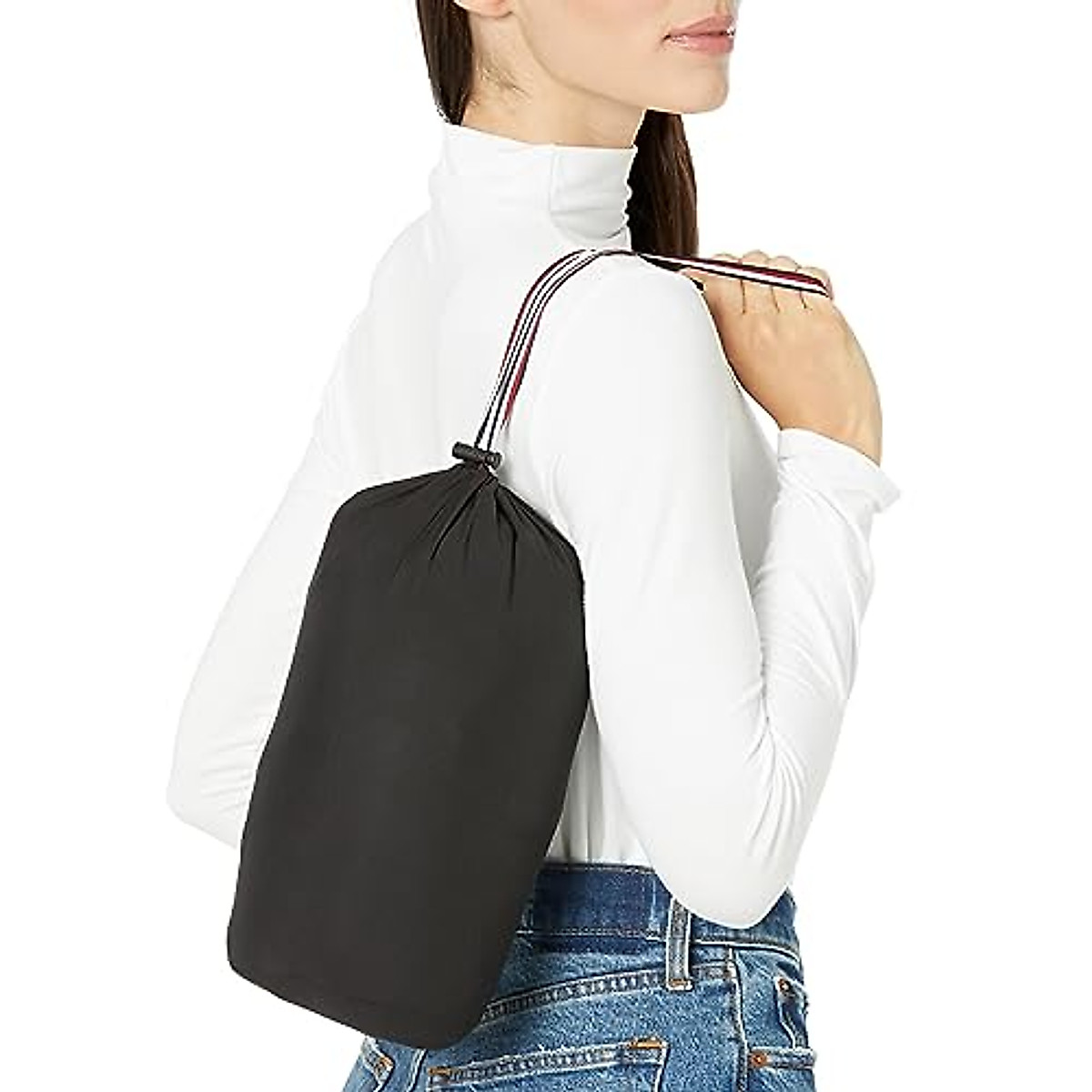 Tommy Hilfiger Women's Essential Lightweight Packable Puffer Jacket, Deep Black, Medium