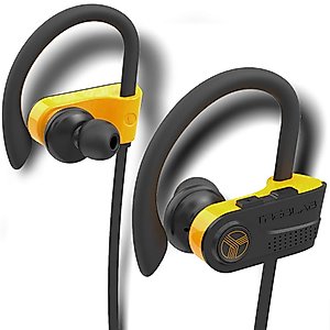 TREBLAB XR700 Wireless Sports Earbuds, Bluetooth 5.0, IPX7 Waterproof, Sweatproof, Custom Adjustable Earhooks, Noise Cancelling, in-Ear Headset