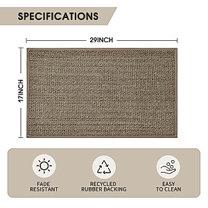 Artoid Mode Non Skid Kitchen Rugs and Mats Doormat, Washable Absorbent Rug for Kitchen Door Mat Kitchen Mats Floor Mats Front of Sink 17x29 Inch