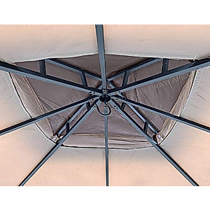 APEX GARDEN Replacement Canopy Top for 8' x 8' Gazebo #L-GZ375PST, L-GZ375PST-3