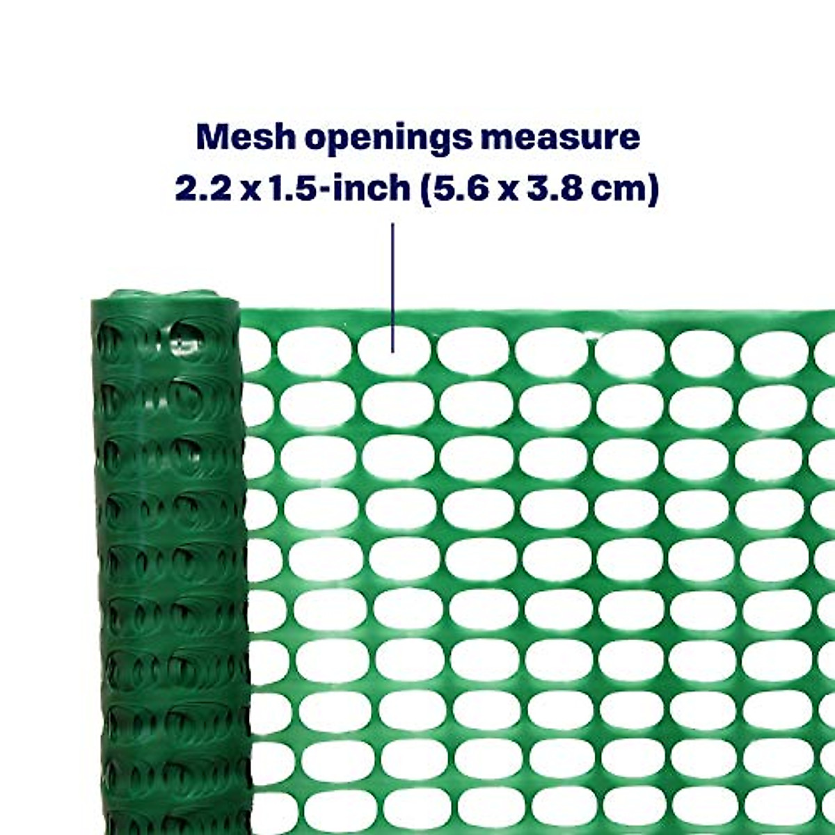 BISupply 4 FT Safety Fence – 100 FT Plastic Fencing Roll for Construction Fencing Pet Fencing and Event Fencing, Green