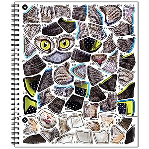 Brain Games - Sticker by Number: Cat-itude