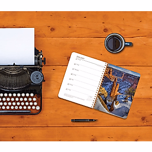 America's National Parks Weekly Engagement Calendar 2024, Planner 6.5" x 8.5" Spiral Bound