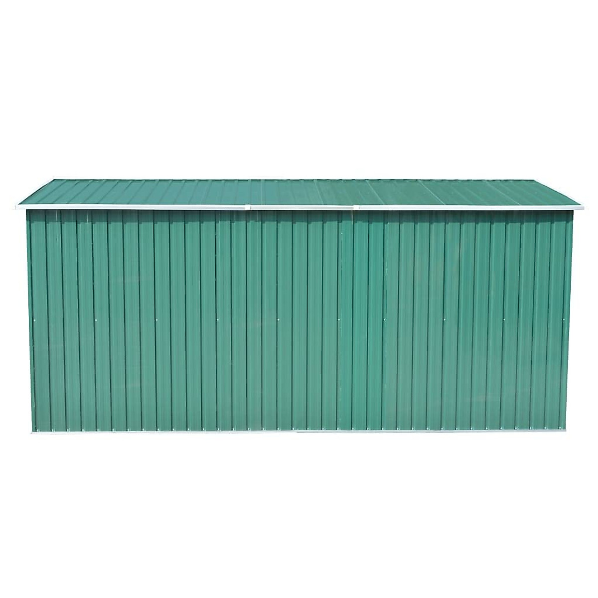 Outdoor Metal Storage Shed, Garden Shed with Door and Vents, Tool Room for Backyard, Patio, Lawn Garden Shed 101.2"x154.3"x71.3" Metal Green